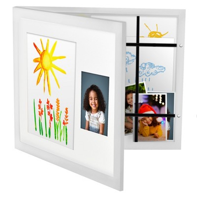 Americanflat Kids Art Frame With Two Openings - One 8.5x11 Picture ...