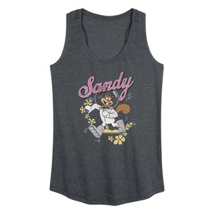 Women's - SpongeBob SquarePants - Sandy Squirrel Run Graphic Racerback ...