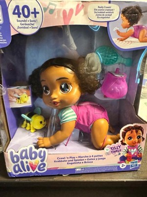 Baby Alive Crawl N Play Baby Doll Tilly: Requires 4 Aa Batteries, 13.5 ...