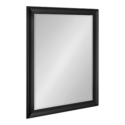 Kate And Laurel Scoop Framed Wall Mirror, 26x32, Black : Target