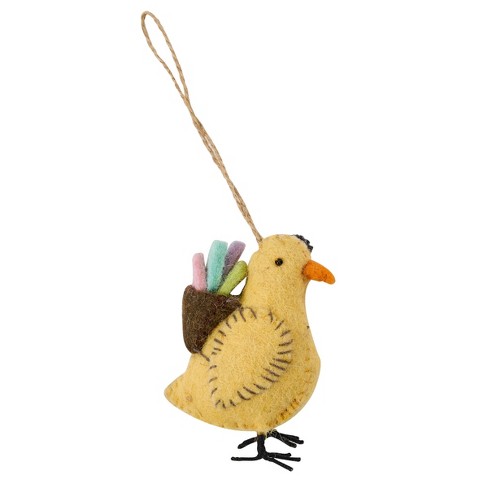 Park Designs Chick Wool Felt Ornaments Set Of 4 : Target
