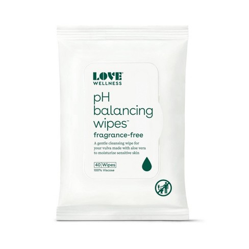 Love Wellness Ph Balancing Wipes For Sensitive Intimate Care Unscented ...