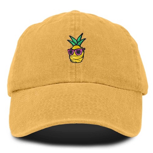 Dalix Pineapple Embroidered Cap Cotton Baseball Summer Cool Dad Hat ...