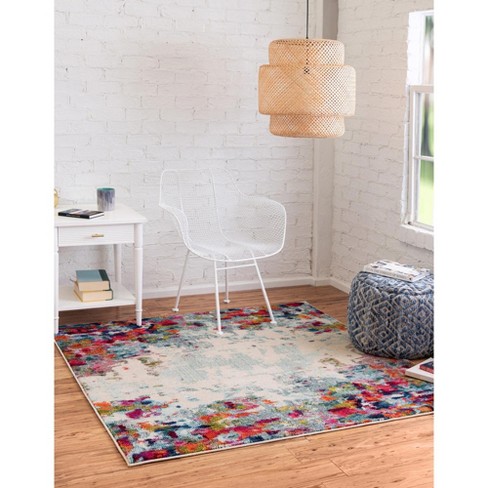 Unique Loom 8' 0 X 8' 0 Chromatic Joyous Multi Area Rug : Target