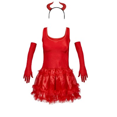 Adore Me Women's Devil Costume S / Red. : Target