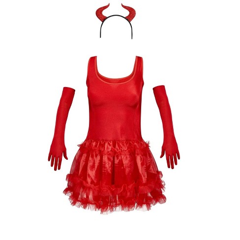 Adore Me Women's Devil Costume S / Red. : Target