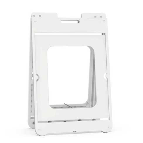 Plasticade Simposign Ii Outdoor Plastic Sign Frame With Handle, White ...