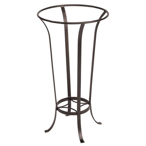 Tulip Iron Plant Stand Roman Bronze - Achla Designs: Freestanding Metal ...