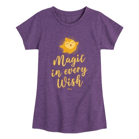 Disney Magic In Every Wish Fitted Short Sleeve Graphic T-shirt ...