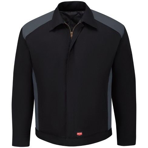 Red Kap Color Block Performance Crew Jacket, Black/charcoal - L : Target