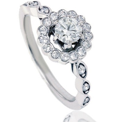 Pompeii3 7/8ct Diamond Engagement Ring 14k White Gold : Target
