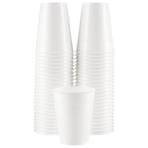 Sparksettings White Disposable Plastic Cups 18oz, 50 Pack : Target