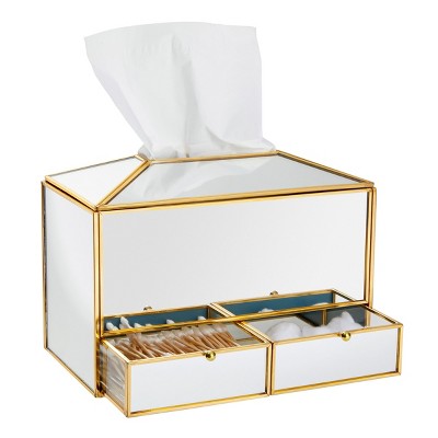 Vintiquewise Rectangular Velvet Modern Paper Facial Tissue Box Holder ...