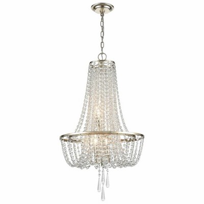 Crystorama Lighting Arcadia 4 - Light Chandelier In Antique Silver : Target