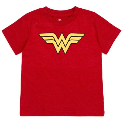 Dc Comics Justice League Wonder Woman Little Girls T-shirt Red, Wonder ...