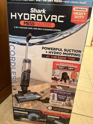 Shark Hydrovac Messmaster Heavy Duty 3-in-1 Cordless Vacuum Mop And ...