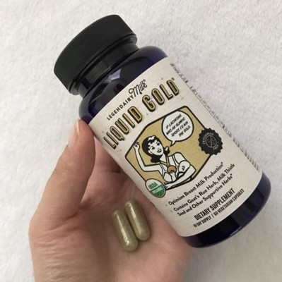 Legendairy Milk Liquid Gold Lactation Vegan Supplement - 60 Capsules ...