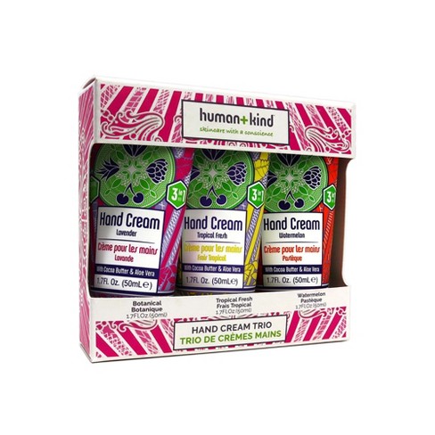 Human+kind Hand Cream Trio - Hand Cream For Dry Skin - 3 Pc Hand Cream ...