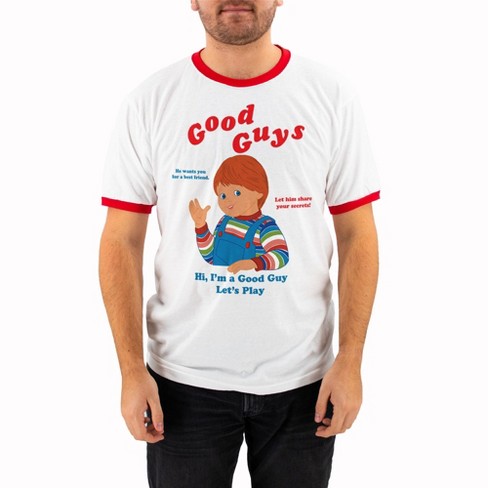 Ripple Junction Chucky Men's Good Guys Short Sleeve Ringer T-shirt ...