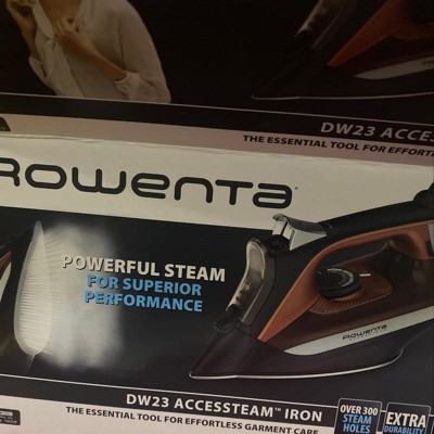 Rowenta Steam Iron Access Steam Vertical Steaming Red : Target