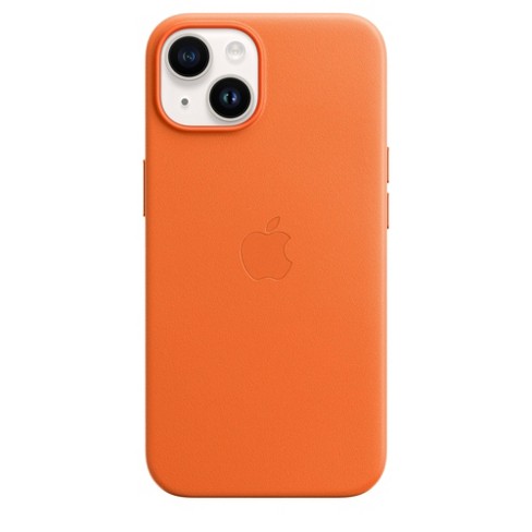 Apple Iphone 14 Leather Case With Magsafe - Orange : Target