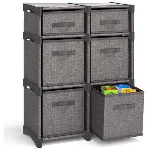 Nestl Cube Organizer Shelves With Cubby Bins, 6 Pc Diy Cube Storage ...