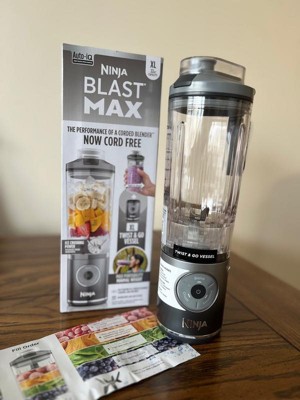 Ninja Blast 22oz Max Portable Blender Deep Navy Bc251nv : Target