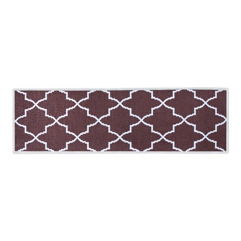 Sussexhome Lattice Design 70 % Cotton Anti-slip Stair Treads, 9" X 28 ...