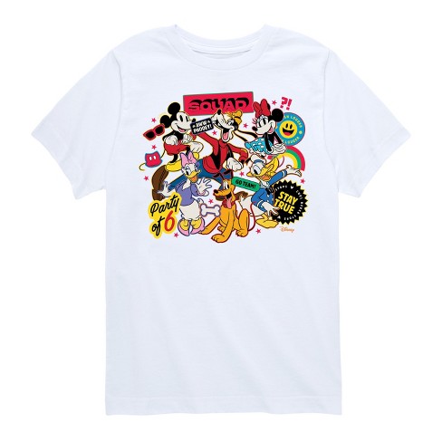 Boys' Disney Sticker Group Short Sleeve Graphic T-shirt - White - Small ...
