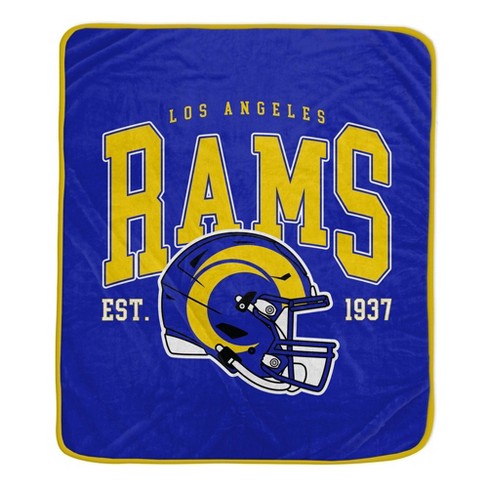 Nfl Los Angeles Rams Vintage Arch Block Ultra Soft Blanket : Target