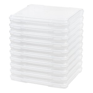 Iris Usa 10pack 8.5" X 11" Portable Project Case Container With Snap ...