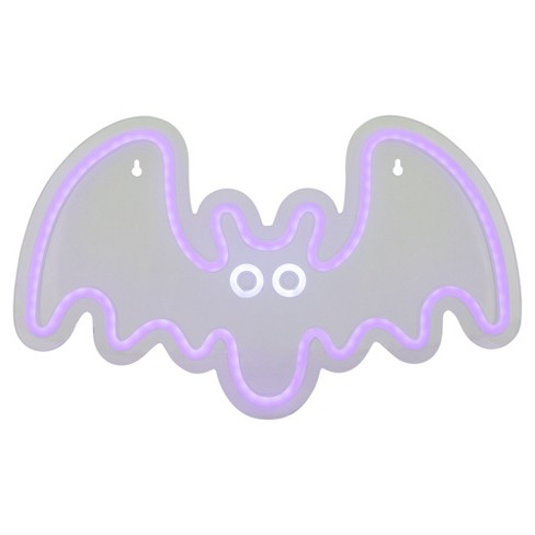 Northlight Led Lighted Neon Style Bat Halloween Window Silhouette - 15 ...