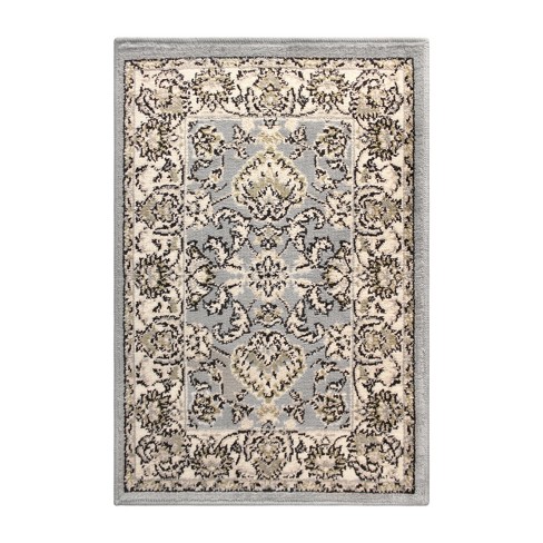 Traditional Floral Scroll Indoor Area Rug Or Runner, 2'x3', Cream ...