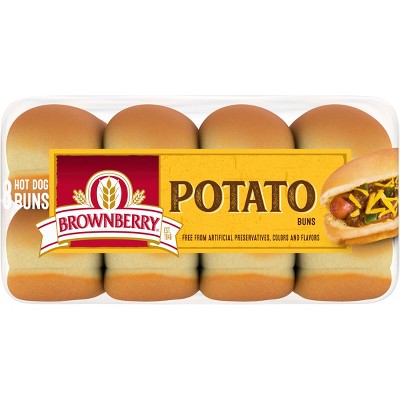 Brownberry Potato Hot Dog Buns - 1lbs : Target