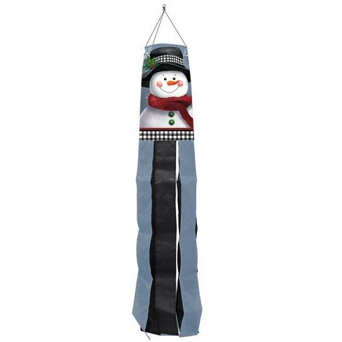 Briarwood Lane Winter Smiling Snowman Windsock Wind Twister 40x6 : Target