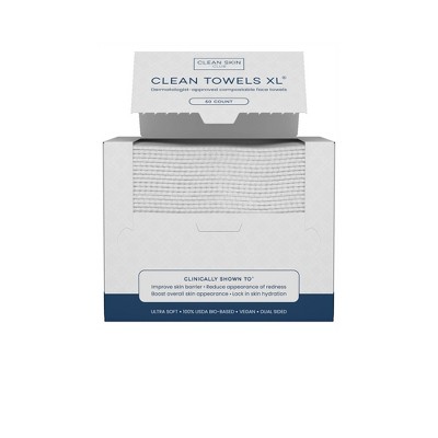 Clean Skin Club Disposable Face Towel For Improved Skin - Xl - 50ct ...