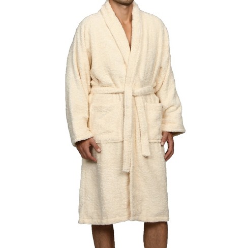 100% Cotton Ultra-soft Terry Adult Unisex Lightweight Luxury Bathrobe ...