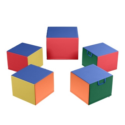 Ecr4kids Softzone Cozy Cube Seating Set, Flexible Foam Seats With ...