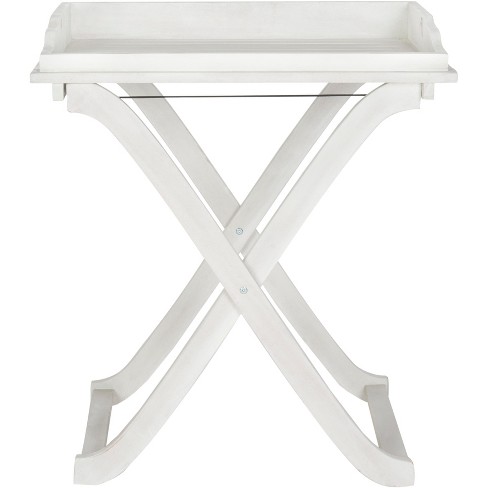 Covina Patio Tray Table - Antique White - Safavieh : Target