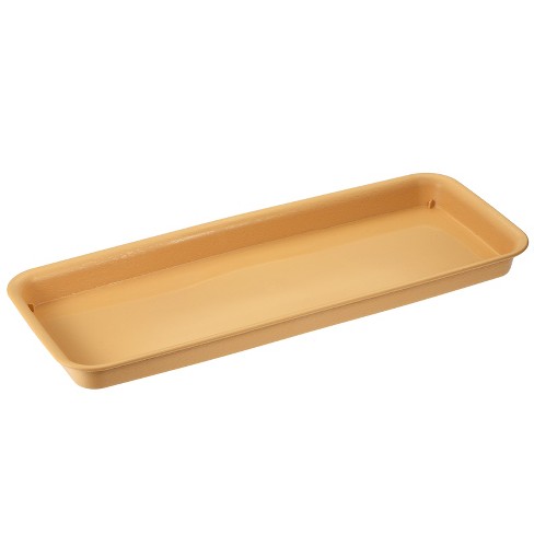 Unique Bargains Indoor Outdoor Plastic Rectangular Flower Drip Tray ...