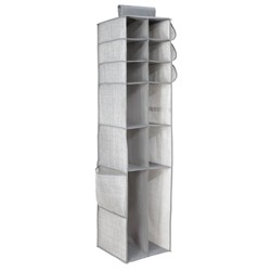 Mdesign Fabric Over Door Hanging Storage Organizer, 3 Pockets, 2 Pack ...