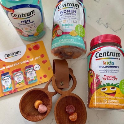 Centrum Men's Multivitamin Gummies - Tropical Fruit - 100ct : Target
