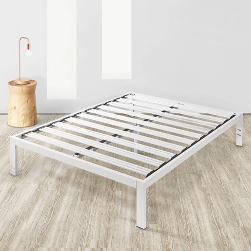 Full 14" Rocky Base Model C Platform Bed Heavy Duty Steel White ...