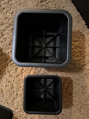 Adjustable Bed Risers - Heavy Duty Furniture Riser Set Of 4 In Heights ...