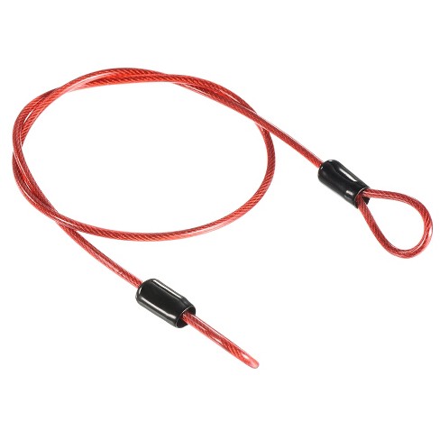 Unique Bargains Security Steel Cable Coated Luggage Lock Wire Rope ...