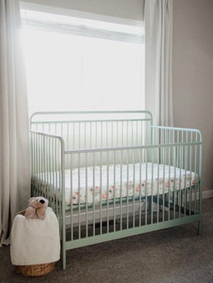 Delta Children Hayden 5-in-1 Convertible Metal Crib - Matte Black : Target