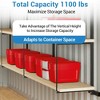 Heavy-Duty Shipping Container Shelves, 3-Tier Adjustable Brackets, 60"H ...