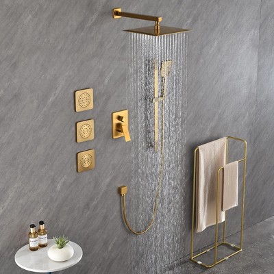 Casainc 12 Inch Suspended Ceiling Square Handheld Shower Set : Target