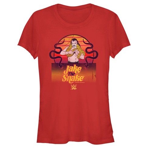 Men's Wwe Jake The Snake Retro T-shirt - Red - X Large : Target