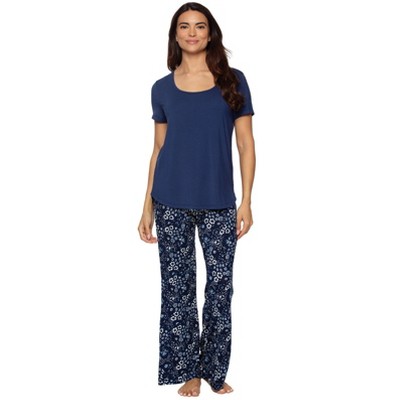 So Smooth Modal Tee & Lounge Pant Set | Felina | Lounge Set (navy Blue ...
